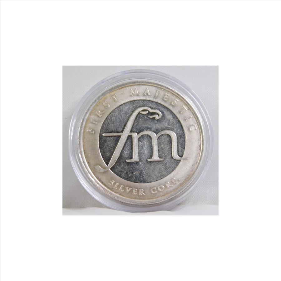 One Troy Ounce .999 Proof Silver Round*First Majestic Silver Corp.*In ...