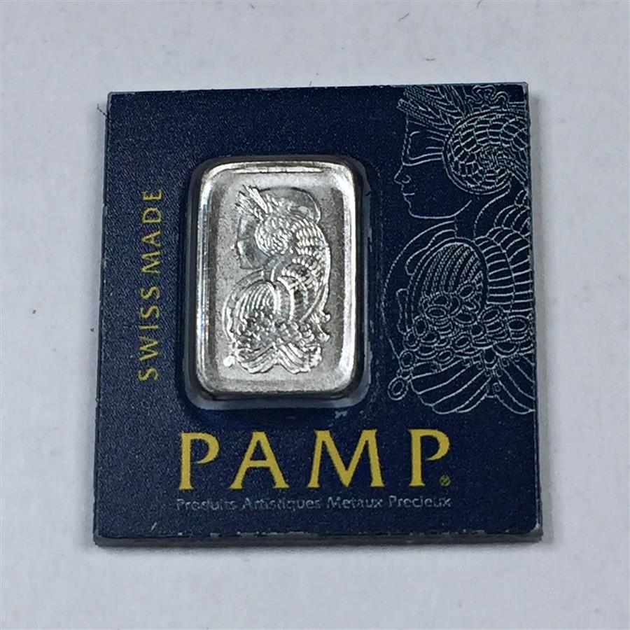 PAMP 1 Gram Pure .9995 Platinum Bar in Sealed Serial Numbered Card ...