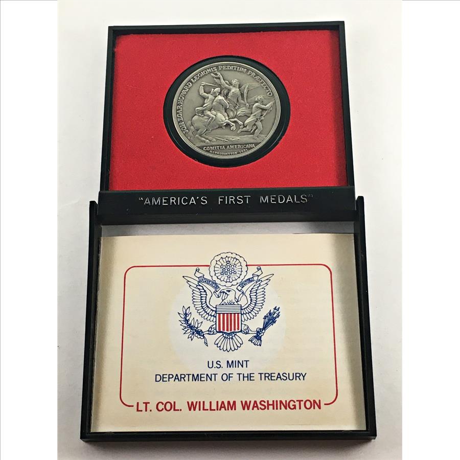 Replica of the Silver Medal Presented to Lt. Col. William Washington ...