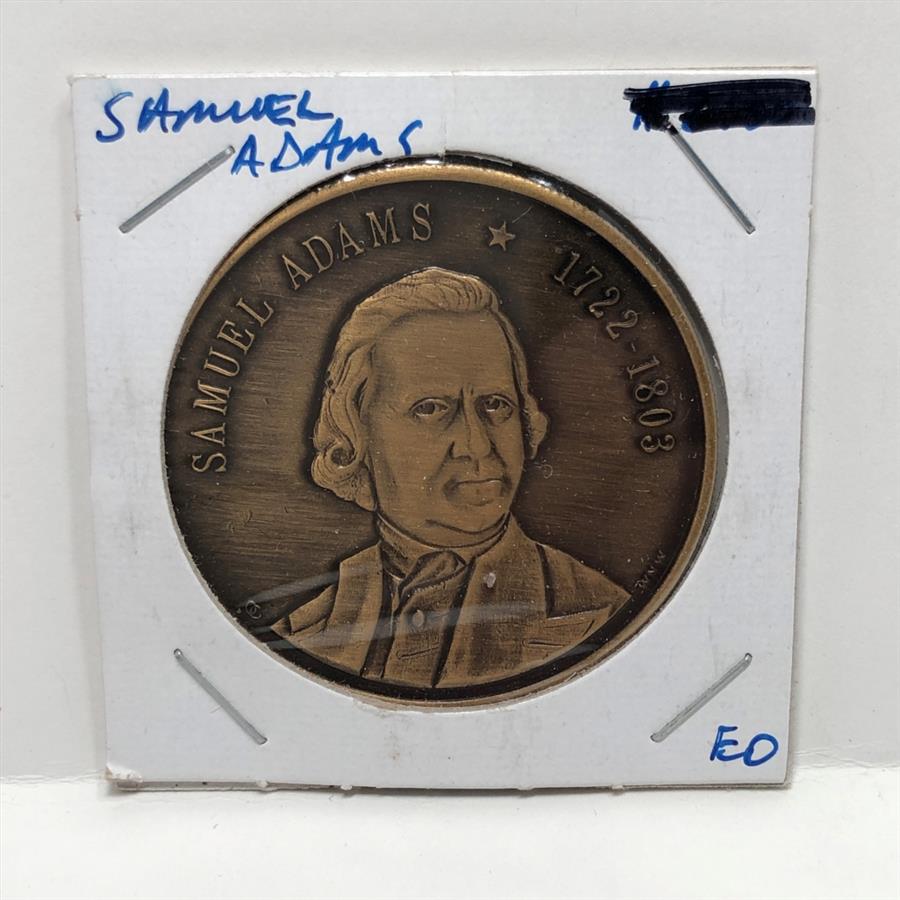 Samuel Adams Commemorative Medallion*Lt. Governor and Governor of ...
