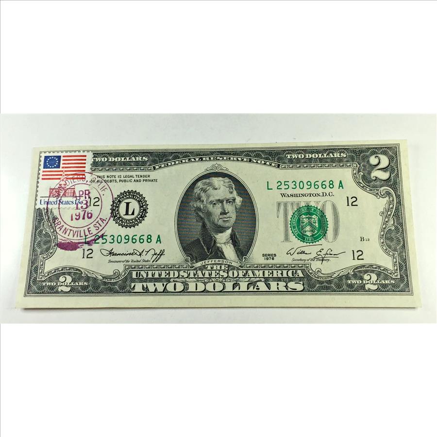 Series 1976 United States Bicentennial $2 Federal Reserve Note; San ...