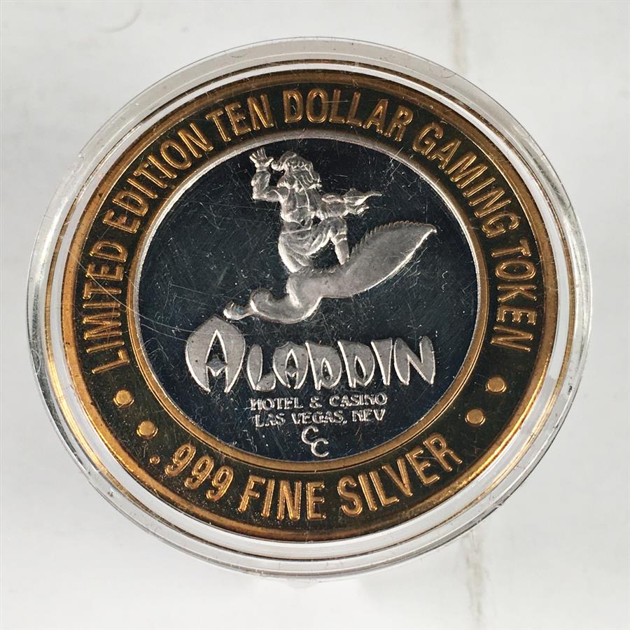 SILVER STRIKE*Aladdin/Sinbad; Las Vegas, NV $10 Collector's Limited ...