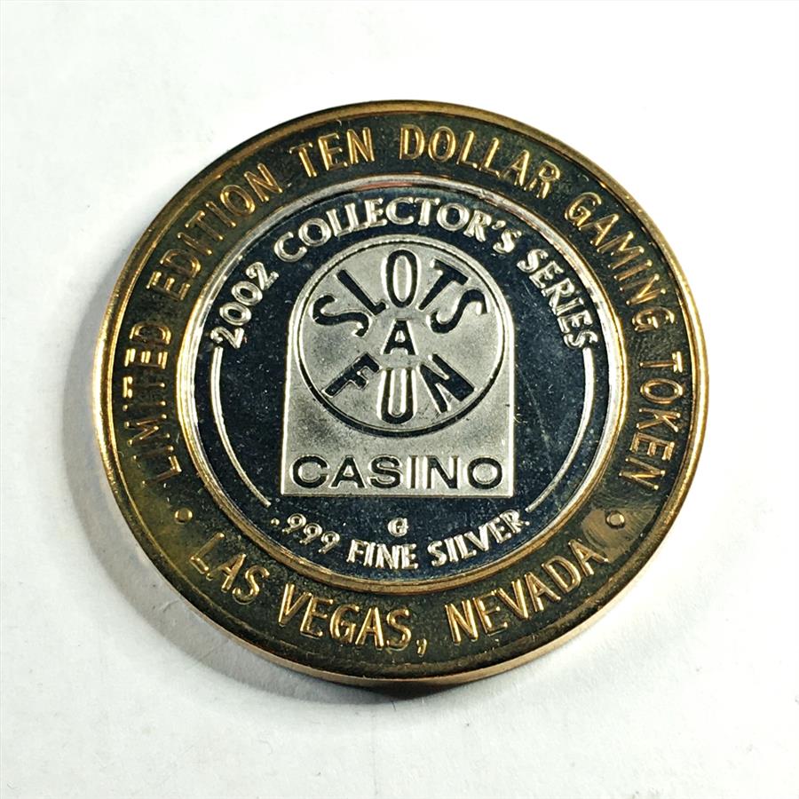 SILVER STRIKE*Slots-A-Fun; Las Vegas, NV $10 Collector's Limited ...
