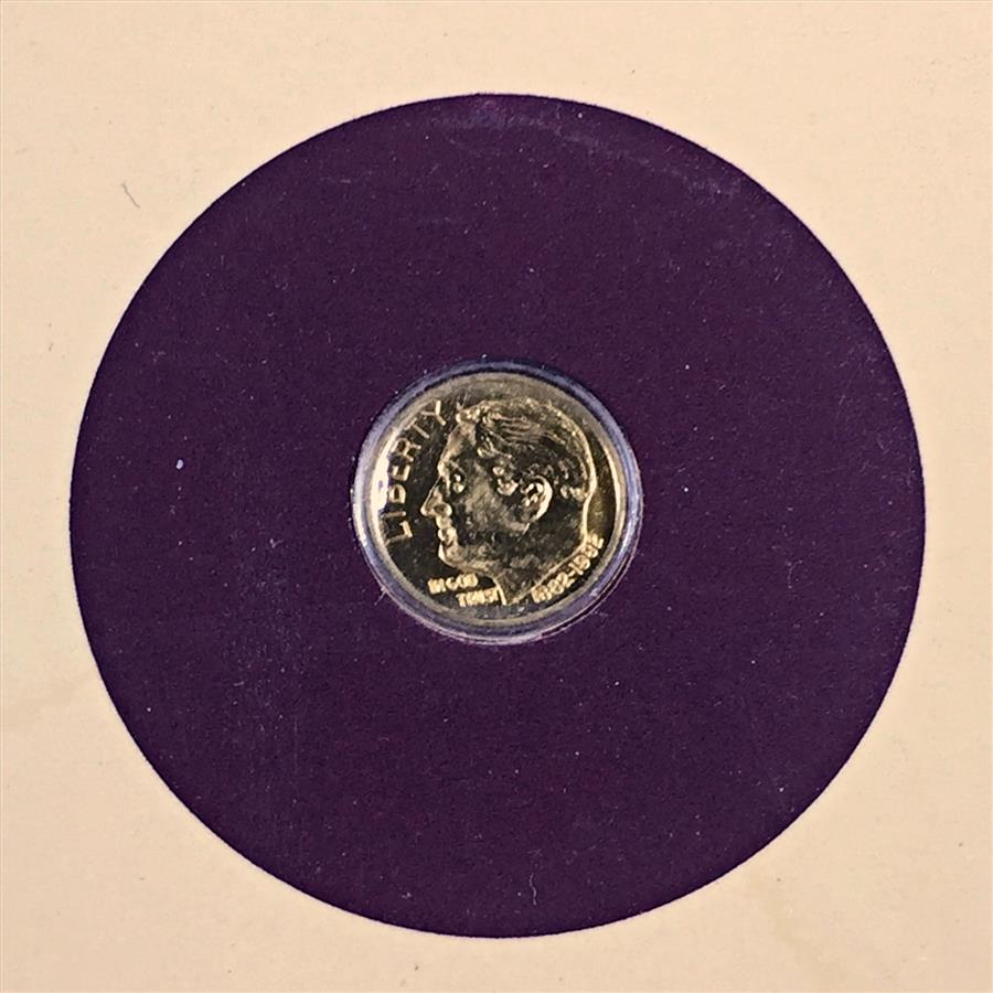 Solid 24K Gold 100th Birthday Commemorative Miniature Roosevelt Dime ...