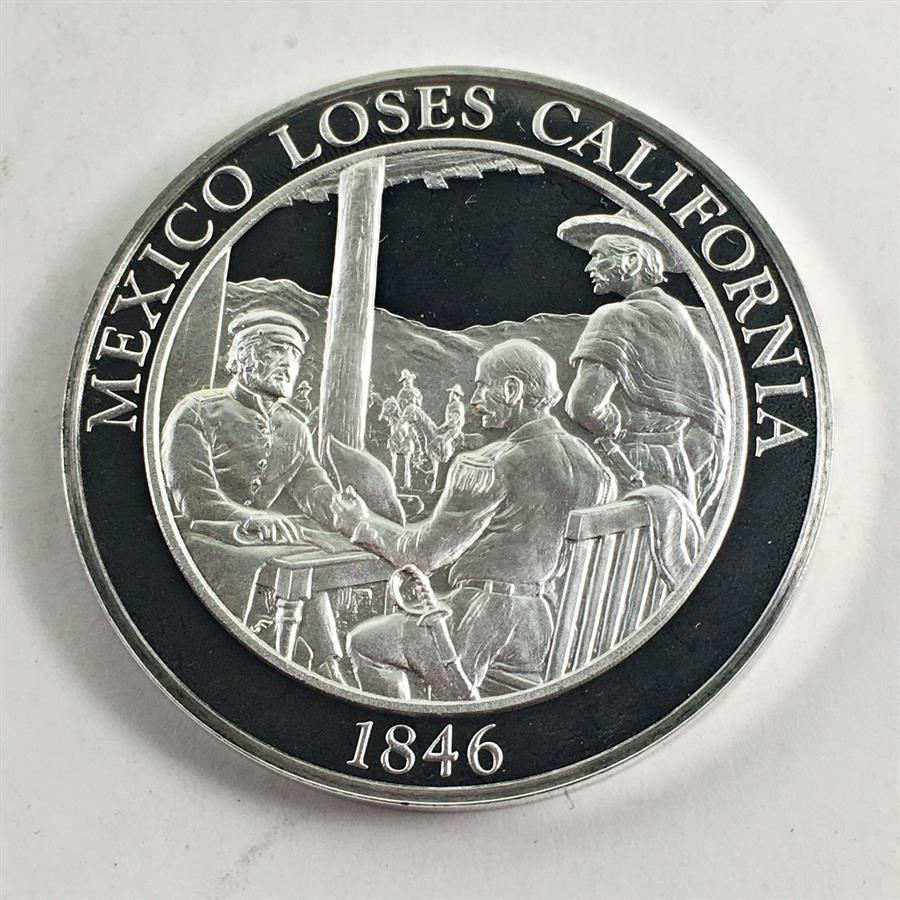 Sterling Silver (27g) California Comm. - Mexico Loses California 1846 ...
