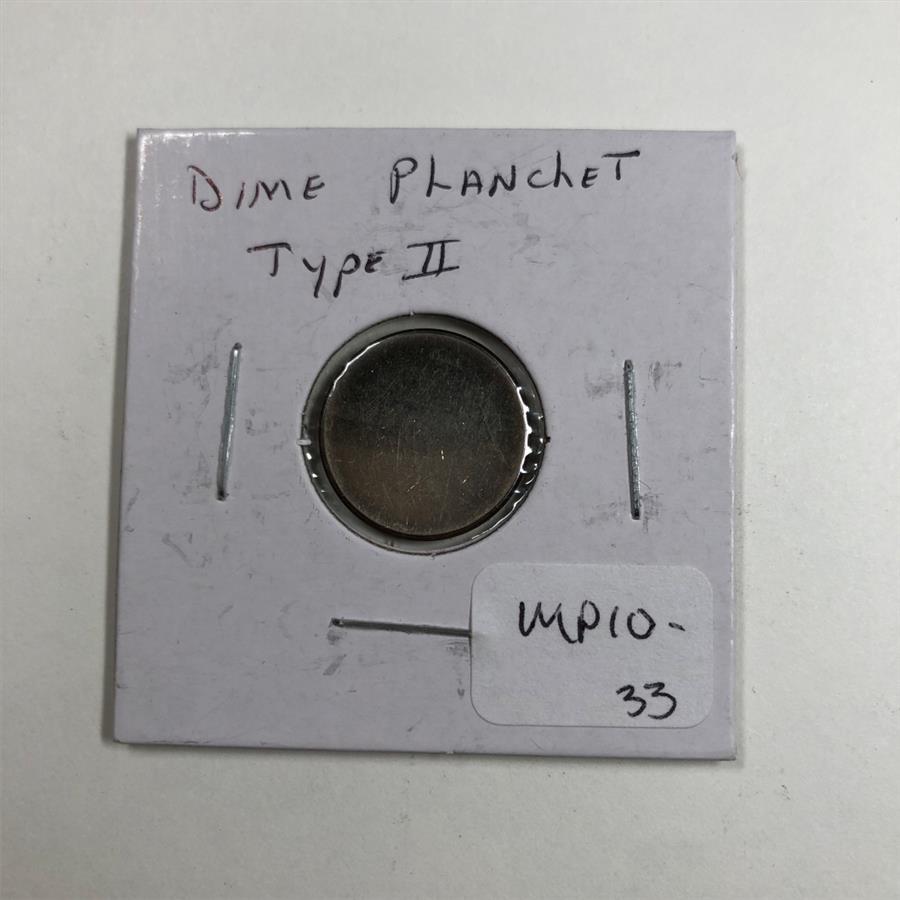 US Dime Planchet Type 2 *Error Coin | Property Room