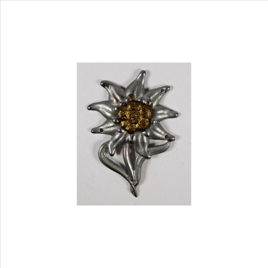 World War II German Edelweiss "Mark of the True Soldier" Lapel Pin ...