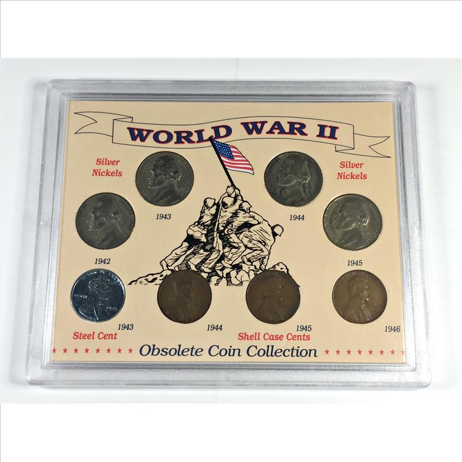 World War II Obsolete Coin Collection*1942-1945 Silver Nickels,1943 ...