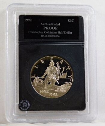 1992-S Proof Christopher Columbus 500th Anniversary Commemorative Half ...