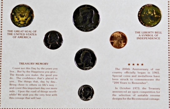 200 Years to Remember - 1976 Bicentennial Coins on 8" X 10" Storyboard ...