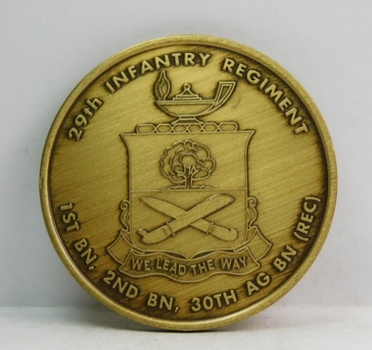 Challenge Coin - 29th Infantry Regiment, 1st BN 2nd BN 30th AG BN (REC ...