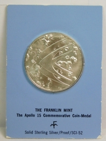 The Franklin Mint Presents The Apollo 15 Commemorative Coin/Medal ...