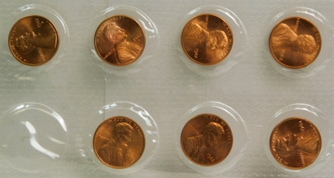 Complete 1982 Lincoln Cent Copper and Zinc Variety Set w/All Large and ...