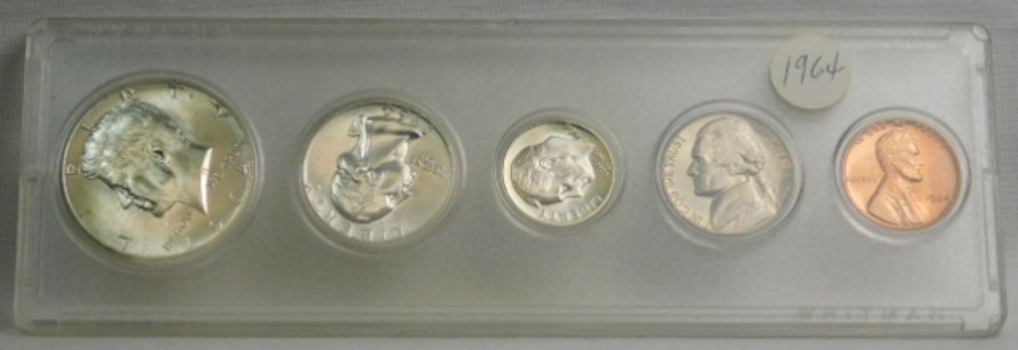 1964 Silver Mint Set in a Whitman Coin Holder - Beautiful Uncirculated ...