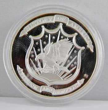 From the Symbols of Freedom Coin Collection - 1.5" Medallion Layered in ...