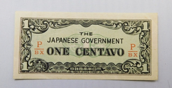 The Japanese Government One Centavo Note*Crisp Uncirculated Note ...