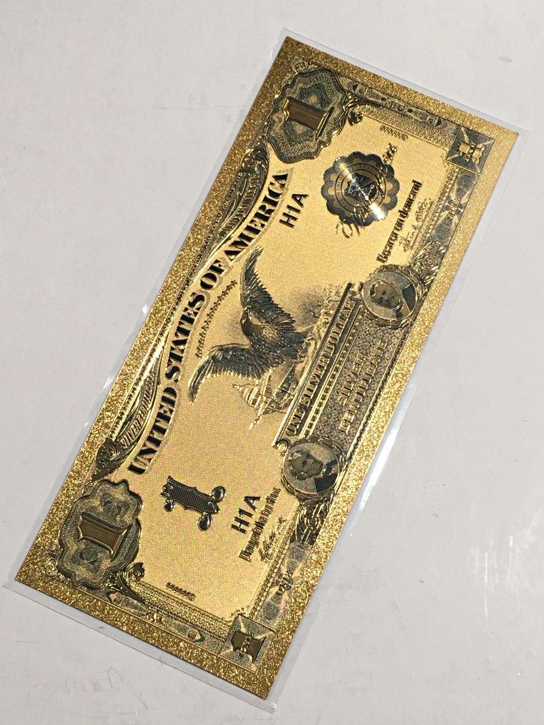 $1 Black Eagle Silver Certificate Banknote Gold Foil Replica | Property ...