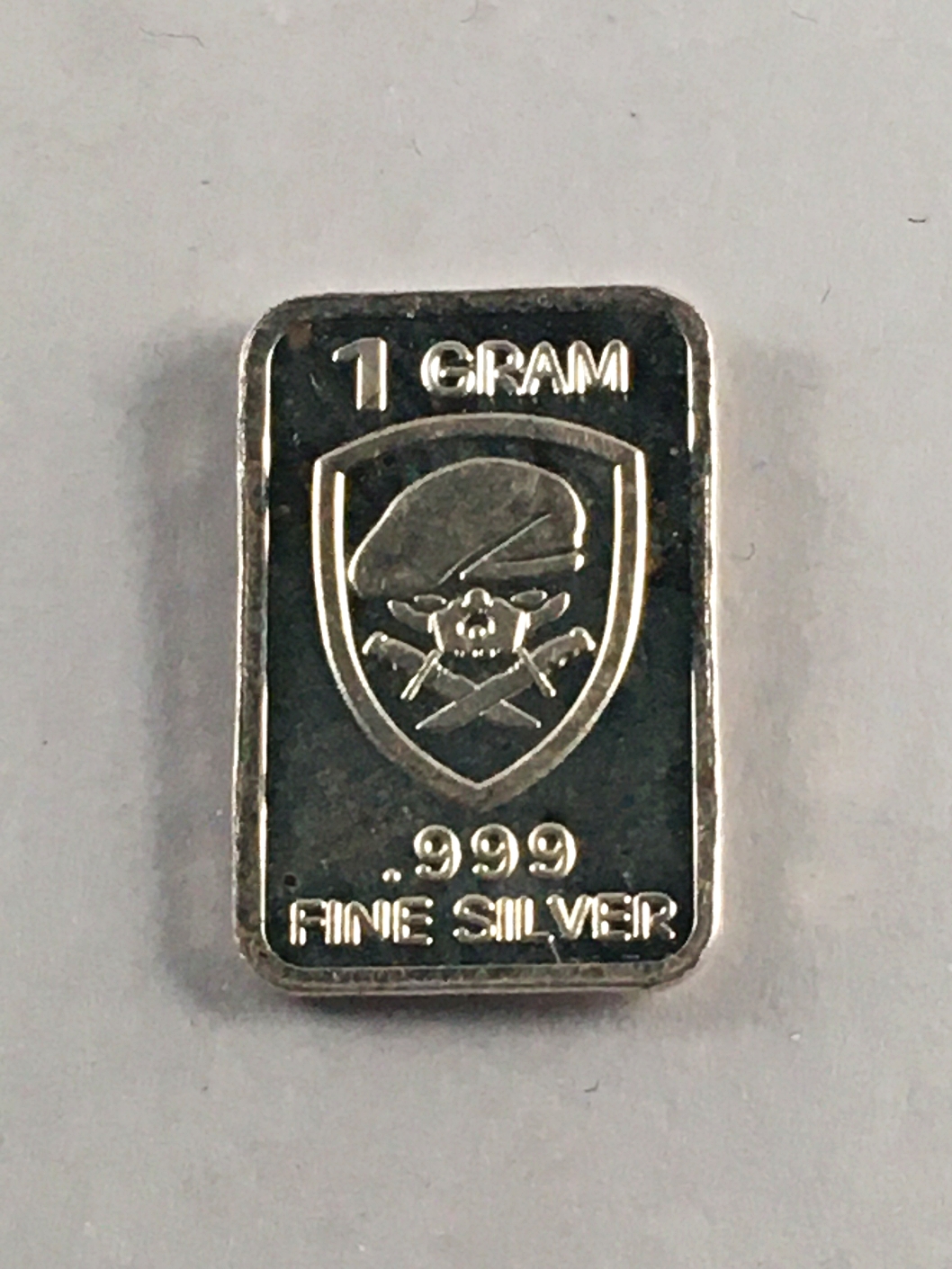 1 Gram .999 Fine Silver Bar | Property Room