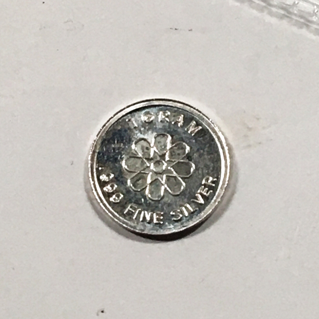 1 Gram .999 Fine Silver Bar*Mercury Head Design | Property Room