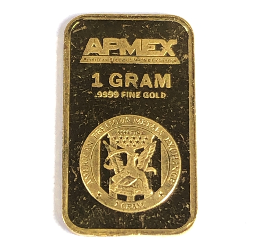 1 Gram .9999 Fine Gold Bar*APMEX | Property Room