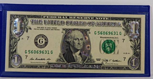 $1 Hologram Commemorative Bank Note*Genuine Legal Tender $1 Bill ...