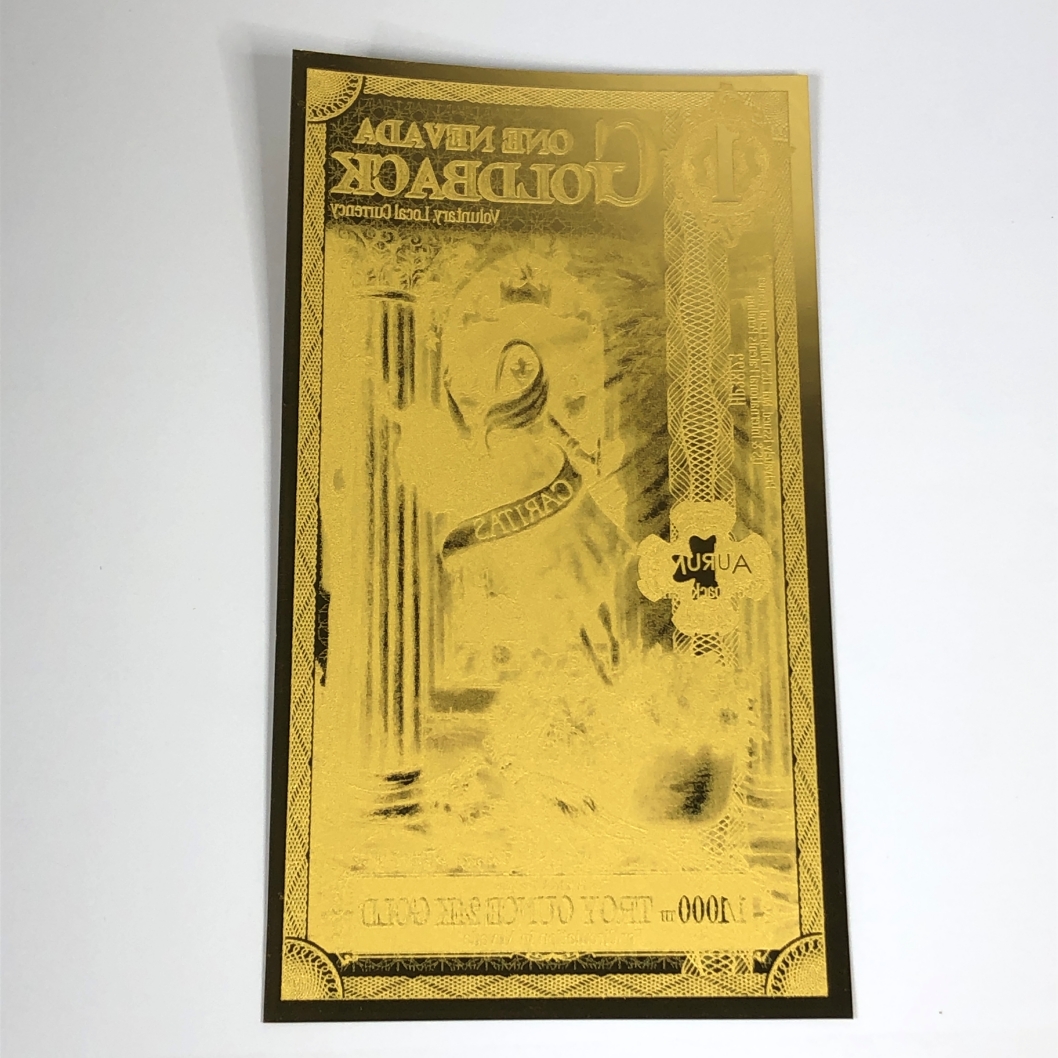 1 Nevada Goldback*1/1000 Troy Ounce of 24K Gold*For Circulation in ...