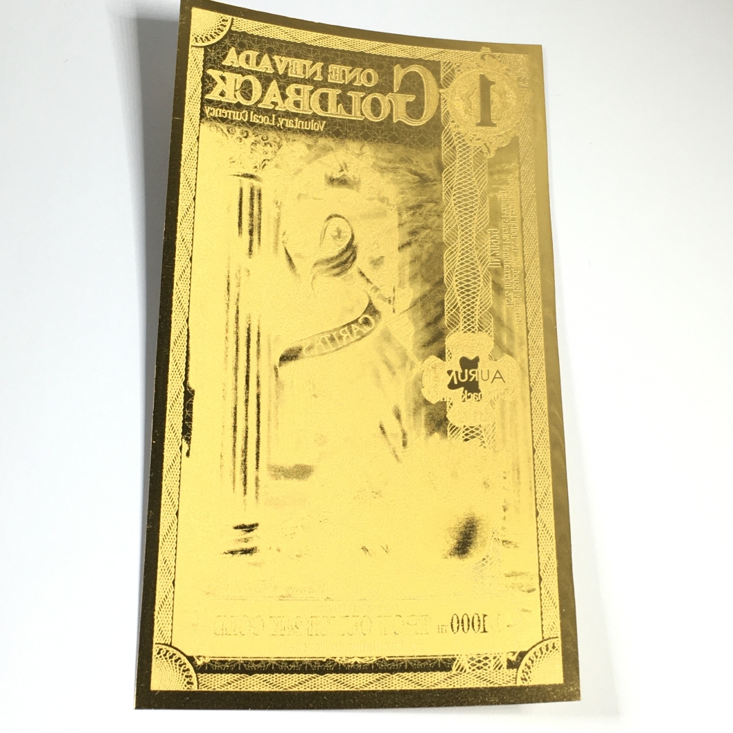 1 Nevada Goldback*1/1000 Troy Ounce of 24K Gold*For Circulation in ...