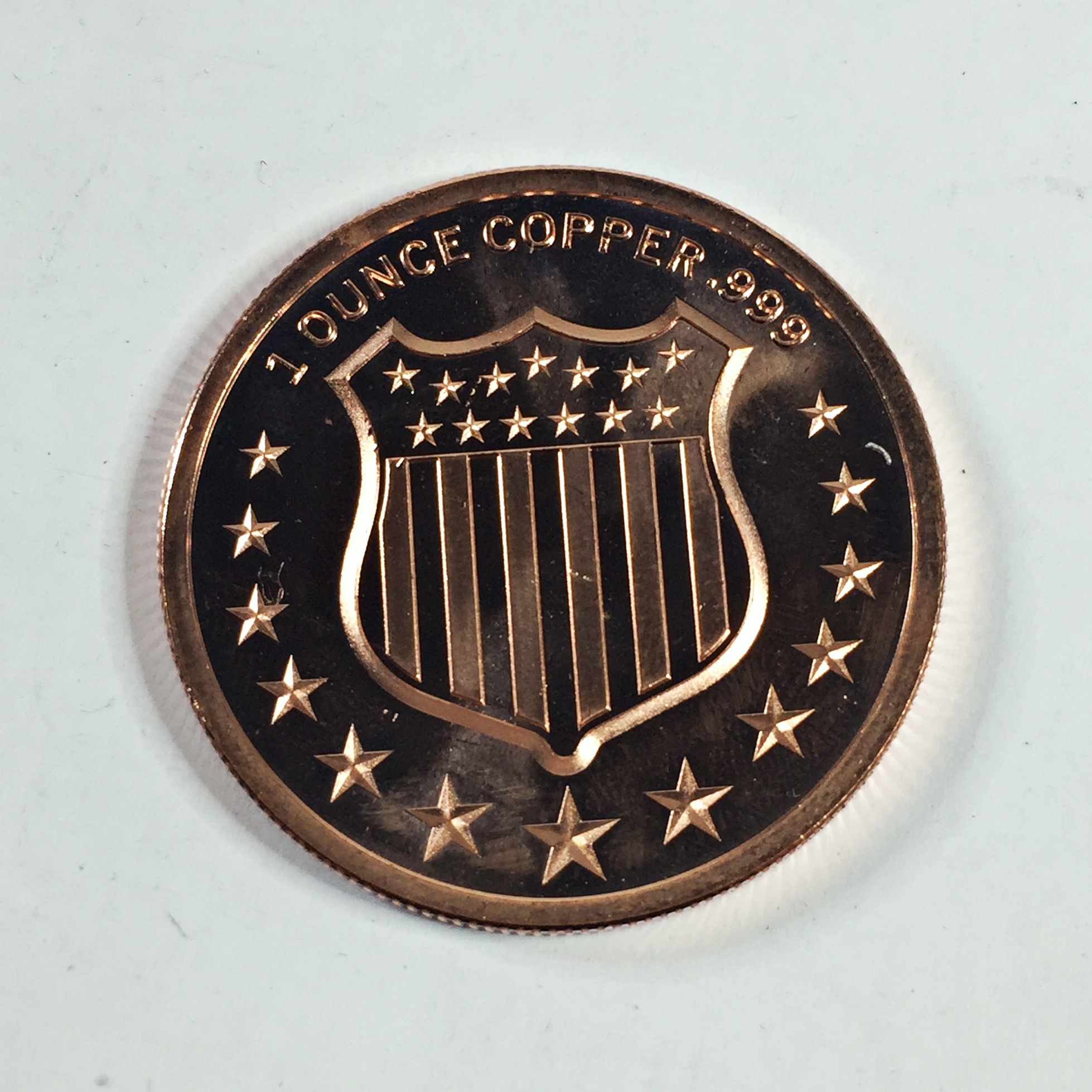 1 Ounce .999 Fine Proof Copper Round*The Bald Eagle | Property Room