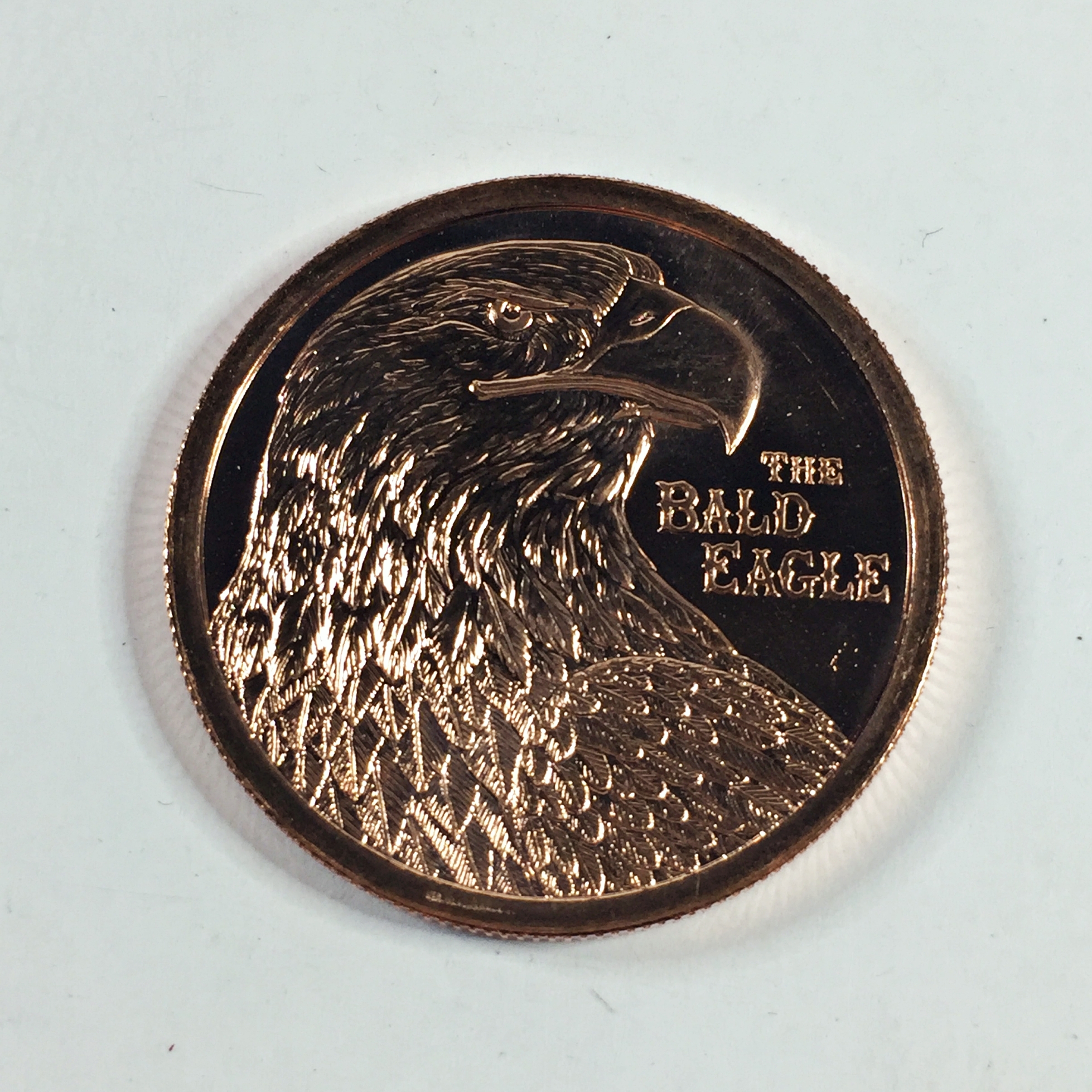 1 Ounce .999 Fine Proof Copper Round*The Bald Eagle | Property Room