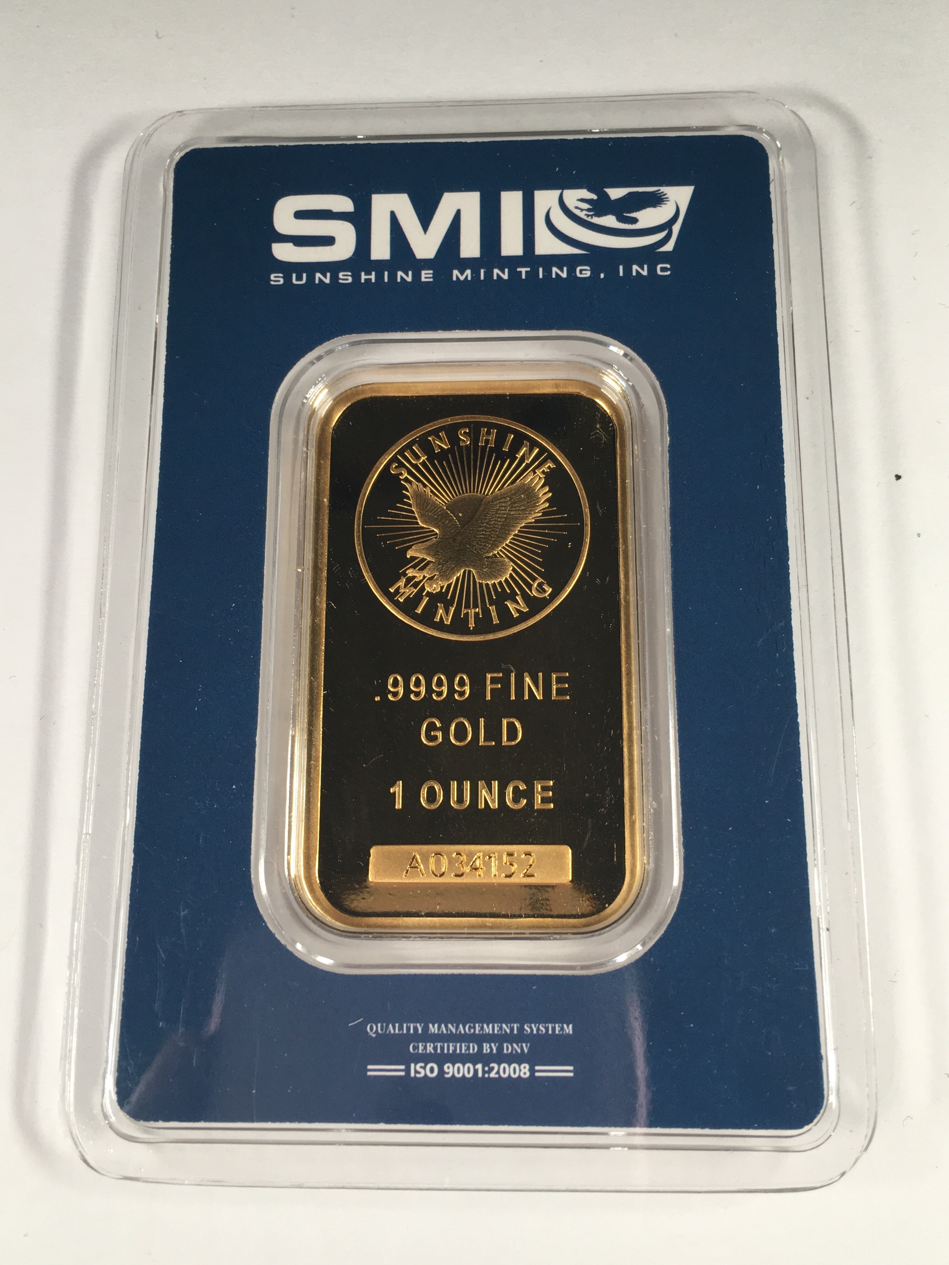 1 Ounce .9999 Fine Gold Bar*Sunshine Minting*Numbered*Proof | Property Room