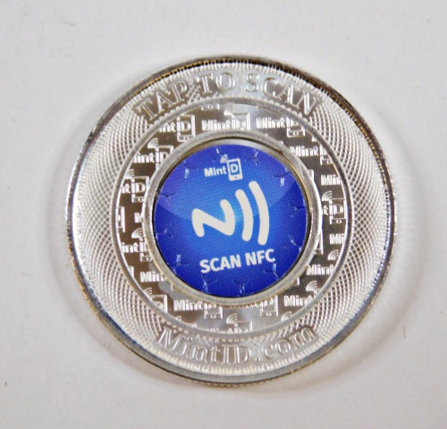 1 oz .999+ Fine Silver MintID NFC Chip Scan Secured Authentication ...