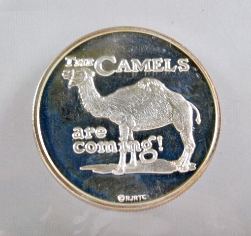 1 oz .999 Fine Silver Round - Camel Cigarettes - Vintage!! | Property Room