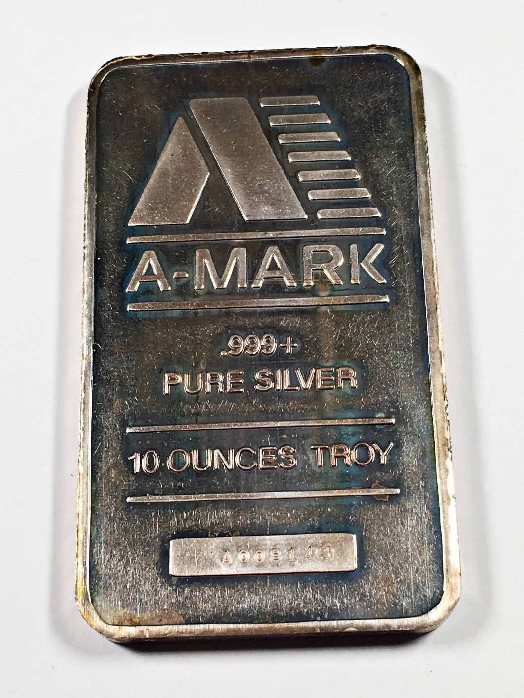 10 Troy oz .999 Fine A-Mark Silver Bar | Property Room