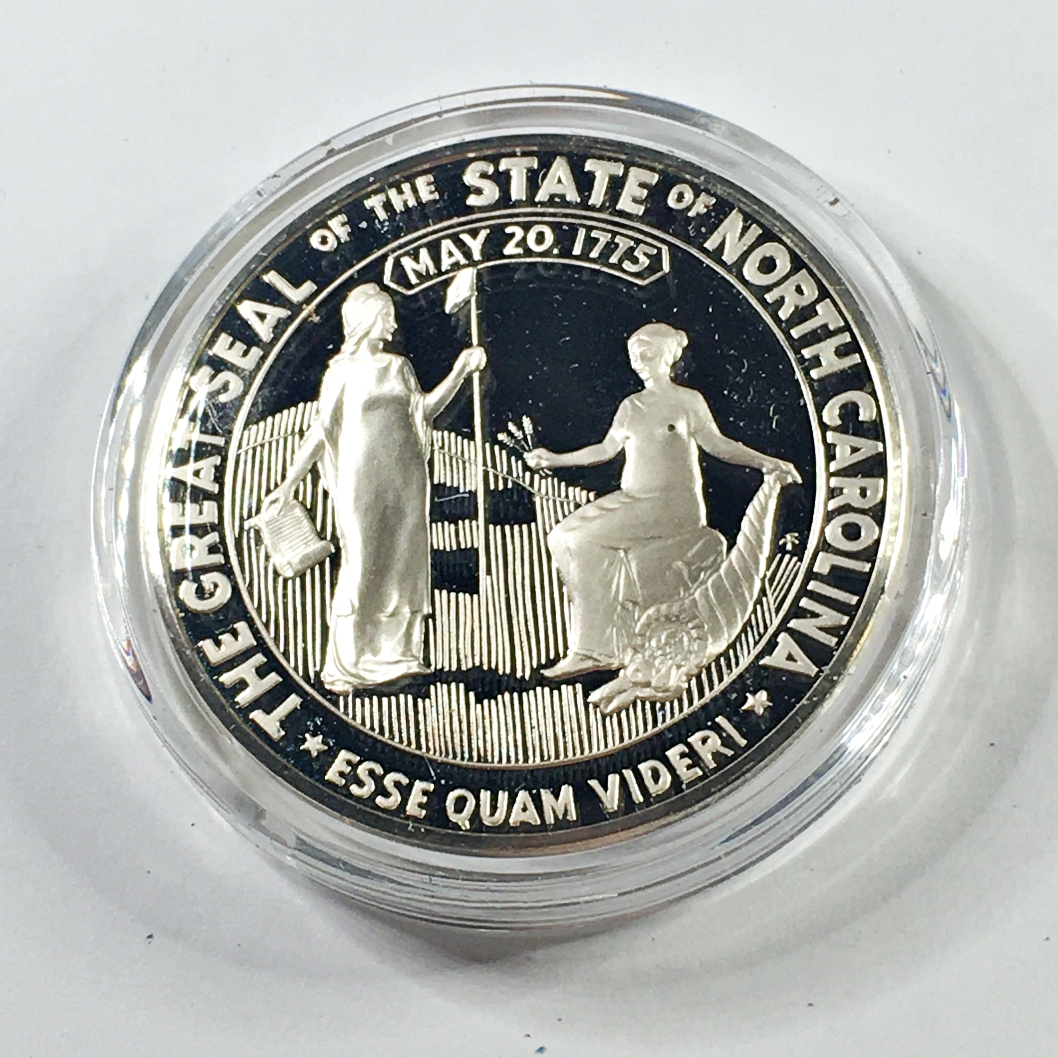 1.1oz Proof Sterling Silver Commemorative of the State of North ...