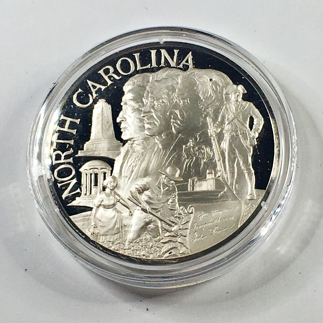1.1oz Proof Sterling Silver Commemorative of the State of North ...