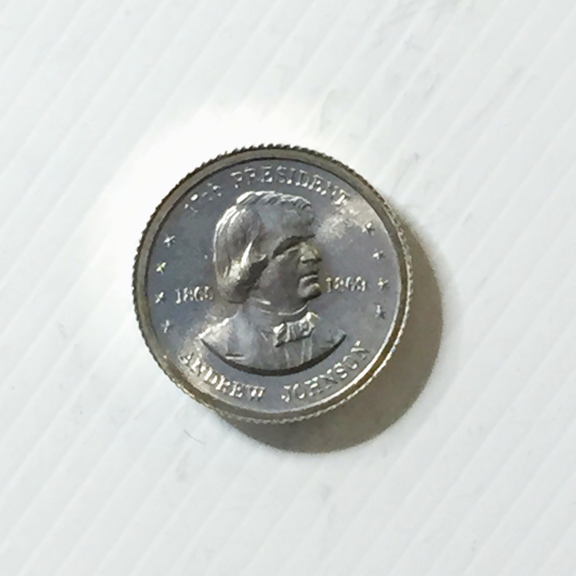 1.2 Grams Sterling Silver*Commemorating Andrew Johnson*Presidential ...