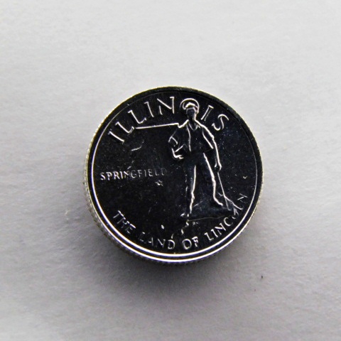 1.2 grams Sterling Silver*Commemorating Illinois' Native Violet*6mm in ...