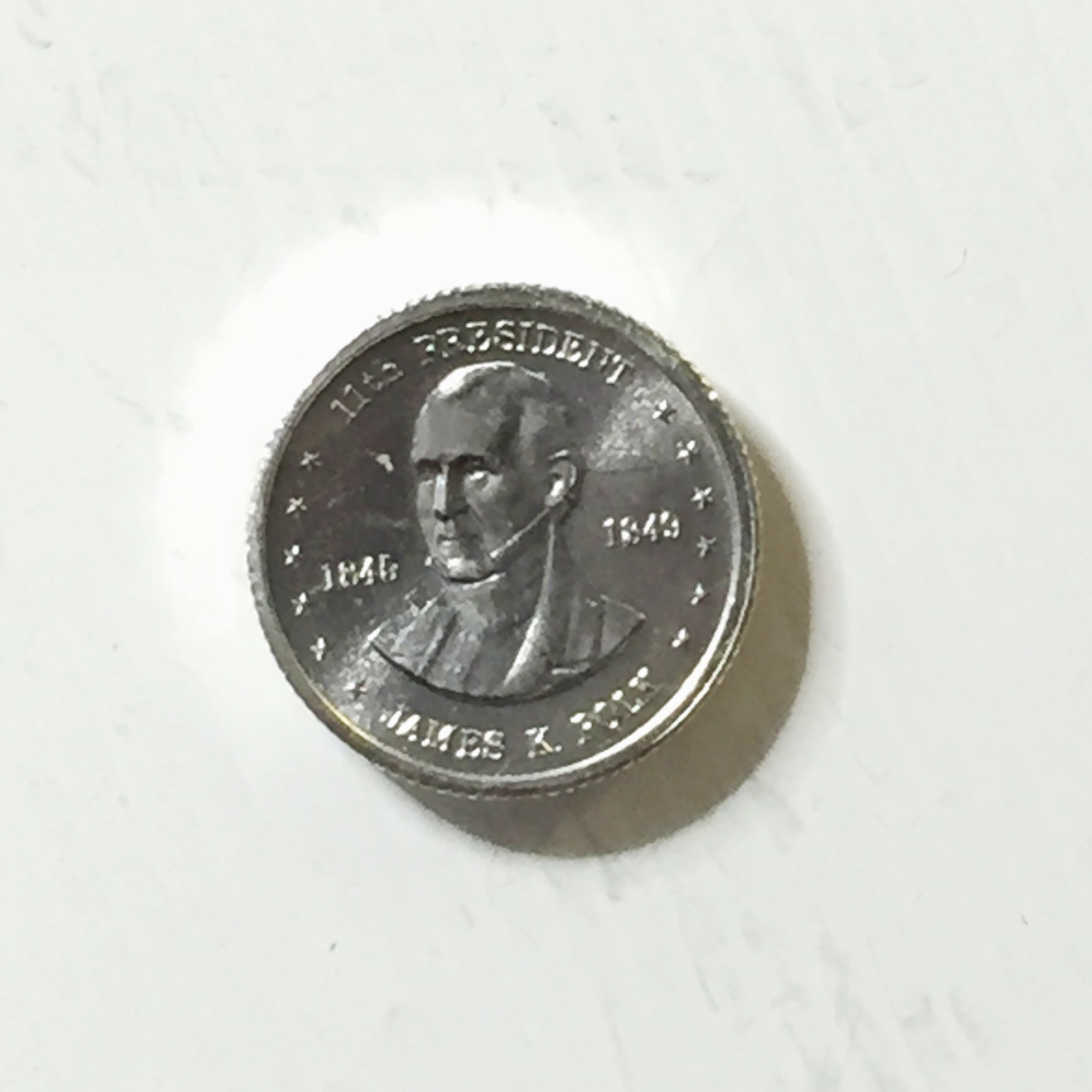 1.2 Grams Sterling Silver*Commemorating James K. Polk*Presidential ...