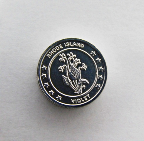 1.2 grams Sterling Silver*Commemorating Rhode Island's Violet*6mm in ...