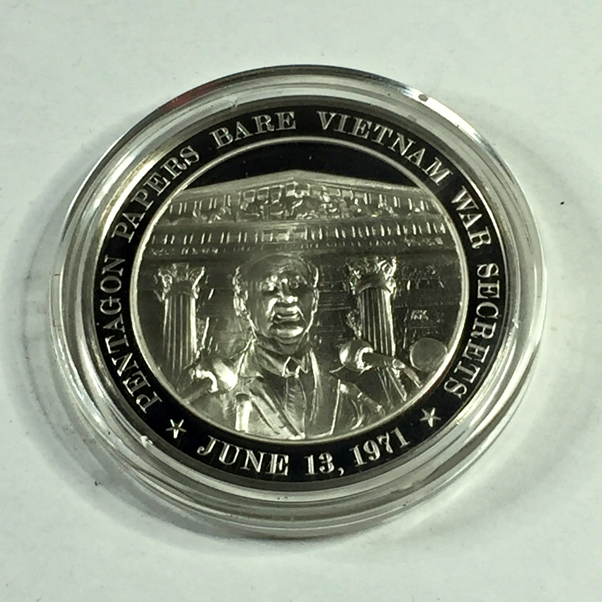 1.2 oz Proof Sterling Silver Historical Commemorative Medallion ...
