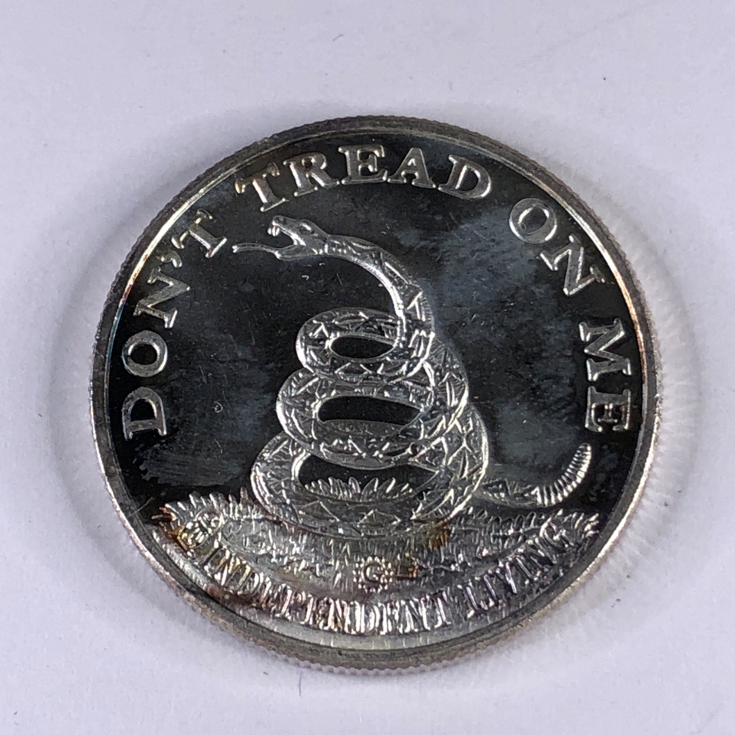 1/2 Troy Ounce .999 Silver Round*Don't Tread On Me*Boston Tea Party ...