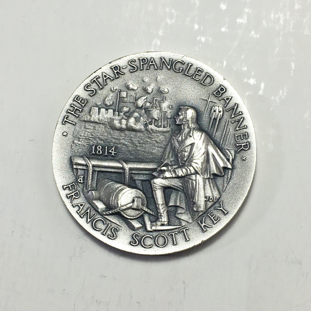 1.25 Troy oz .999 Fine Silver Medallion*Commemorating Francis Scott Key ...
