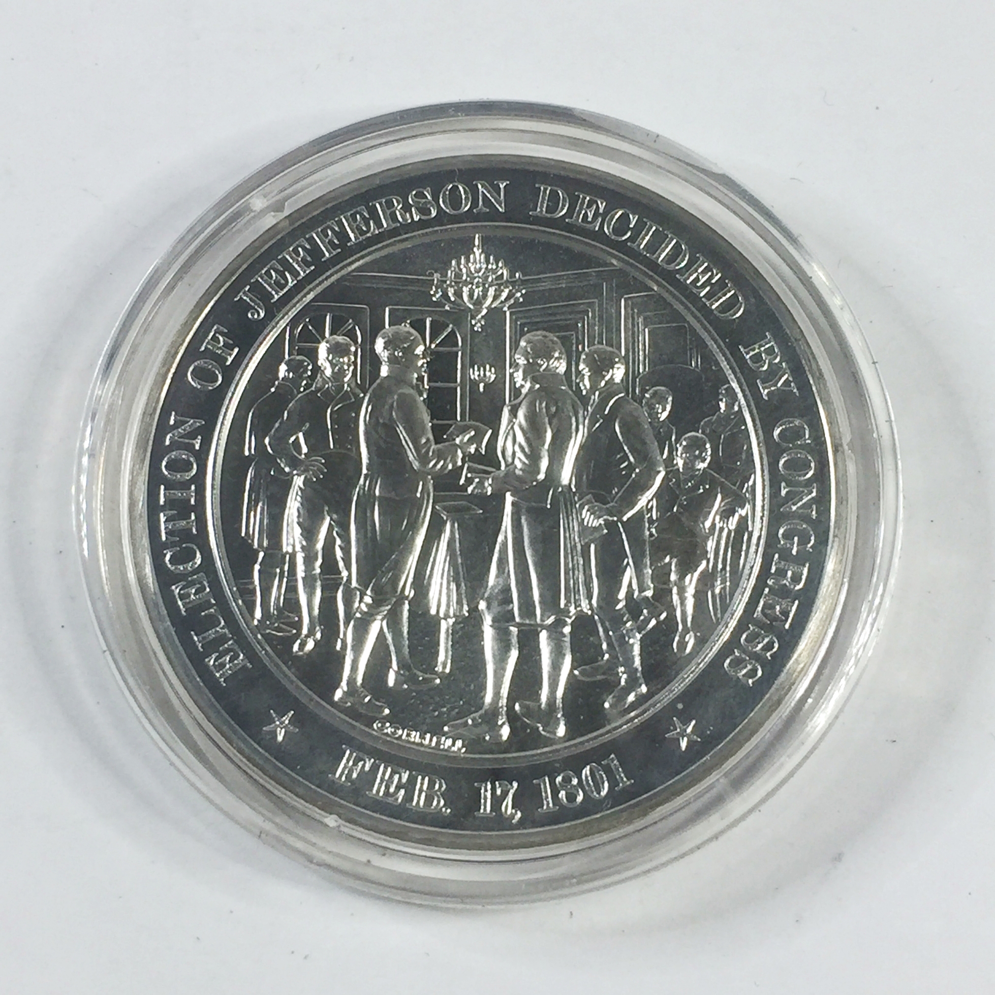 1.3 oz Proof Sterling Silver Historical Commemorative Medallion ...