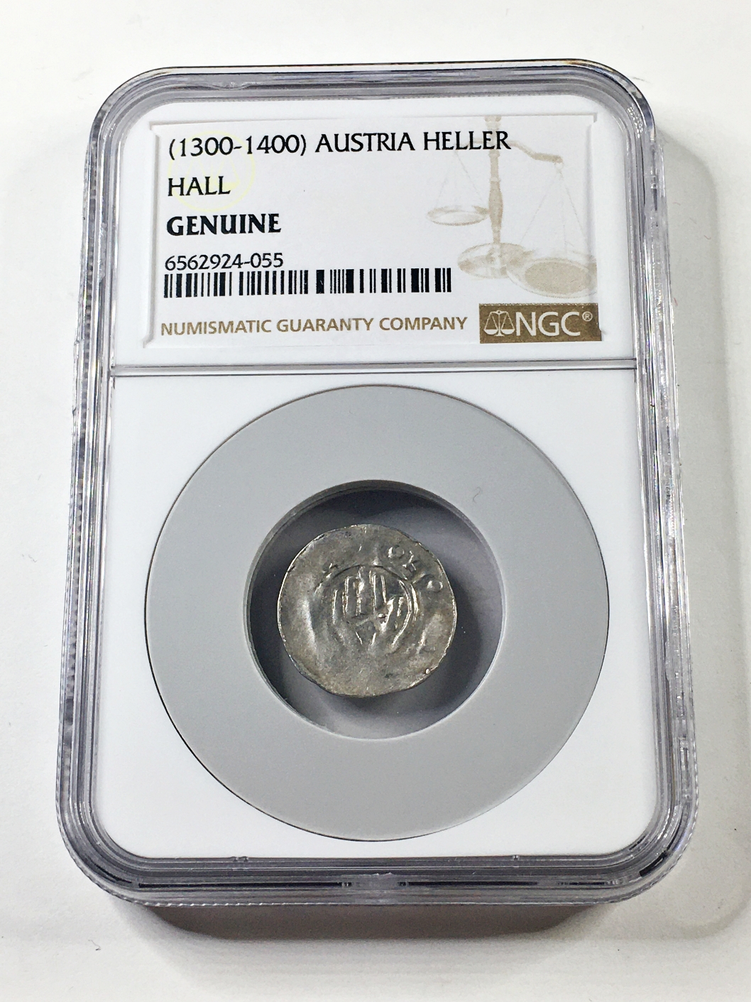 (1300-1400) Austria Silver Heller*Hall*Graded as Genuine by NGC ...