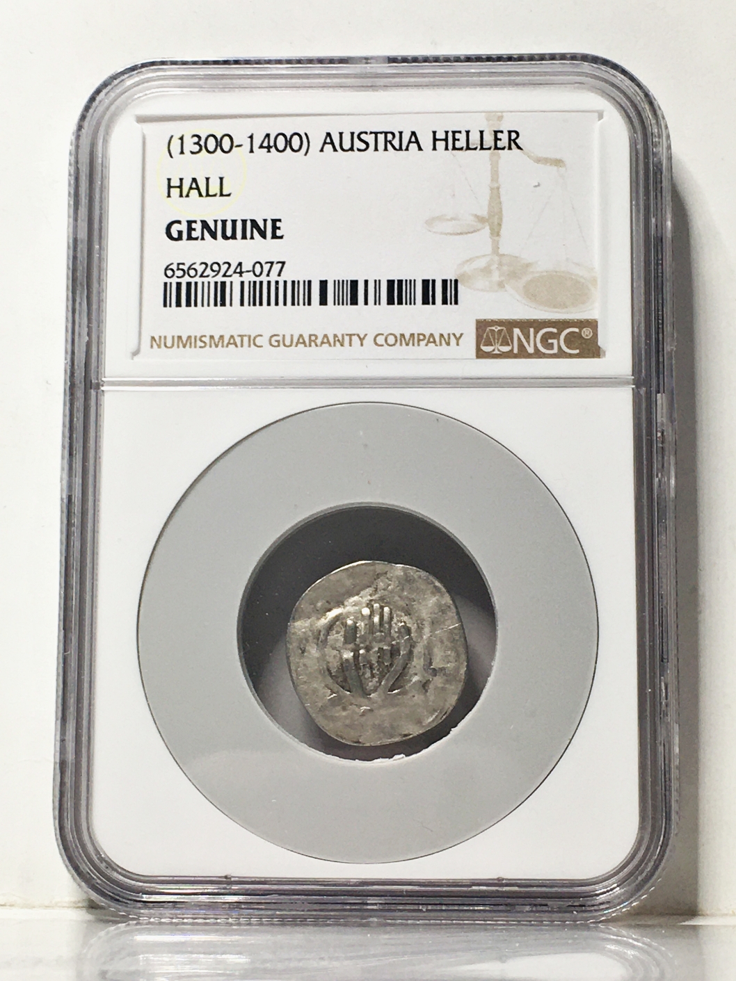 (1300-1400) Austria Silver Heller*Hall*Graded as Genuine by NGC | Property Room