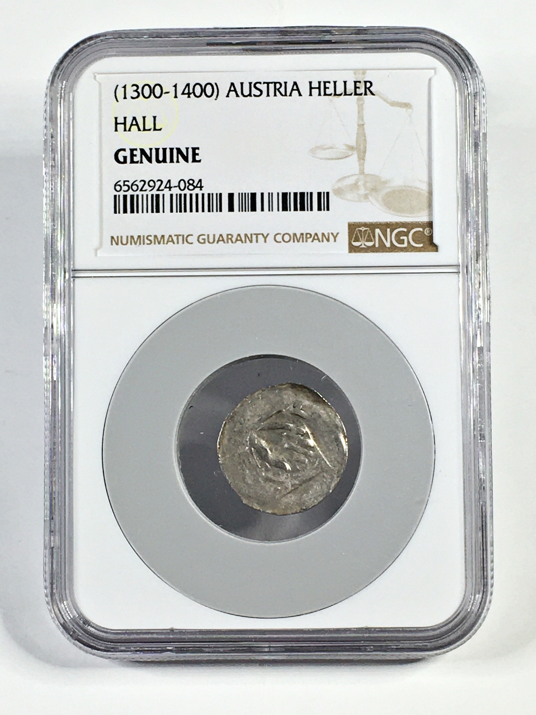 (1300-1400) Austria Silver Heller*Hand of God*Hall*Graded as Genuine by NGC | Property Room