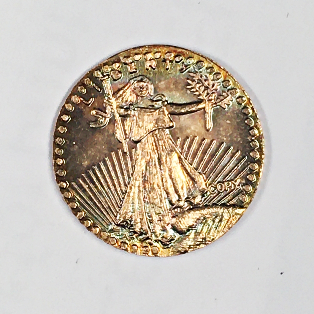 14K Gold .4 Grams Round*St. Gaudens Design | Property Room
