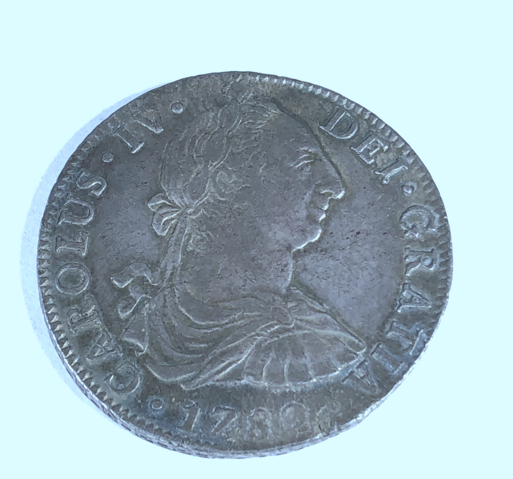 1789 Spainish Pilar Dollar Silver 8 Reale Coin in High Grade Condition ...