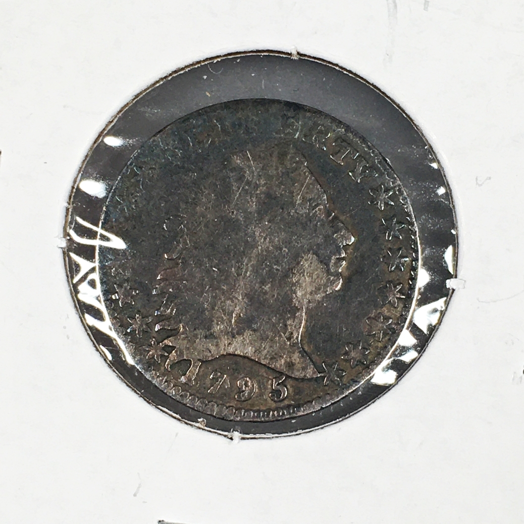 1795 Silver Flowing Hair Half Dime | Property Room