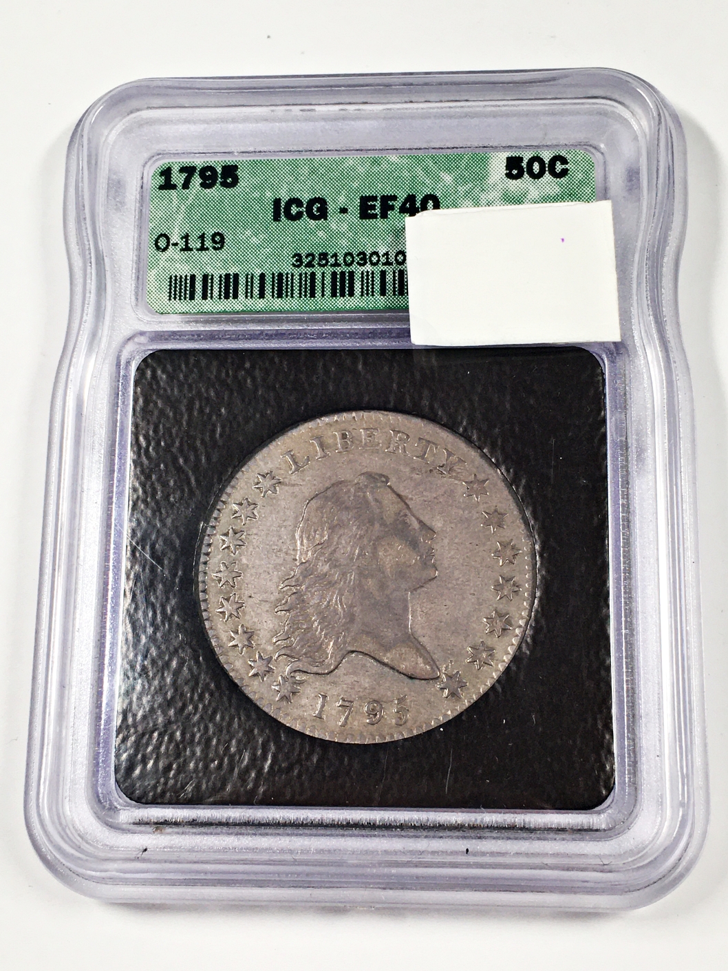 1795 Silver Flowing Hair Half Dollar*Graded EF40 by ICG | Property Room